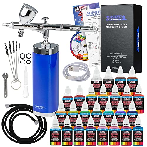 Master Airbrush Powerful Cordless Handheld Acrylic Paint Airbrushing ...