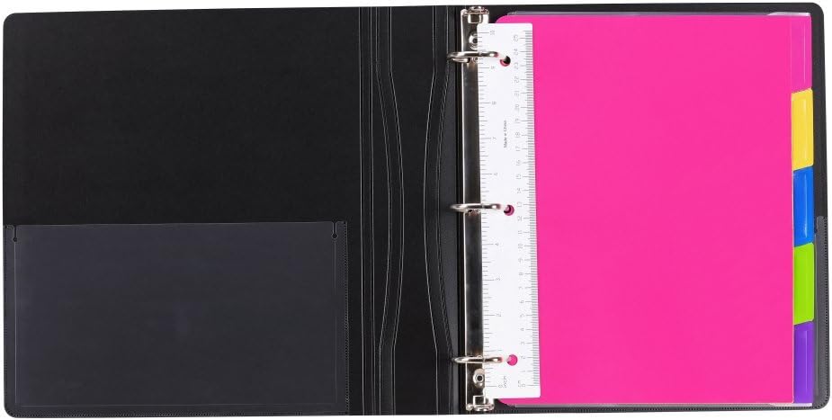 Amazon.com : 1.5inch D-Ring Binder Notebook Bundle with Index Dividers ...