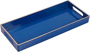 Amazon.com: MAONAME Royal Blue Vanity Tray, Bathroom Counter Tray ...