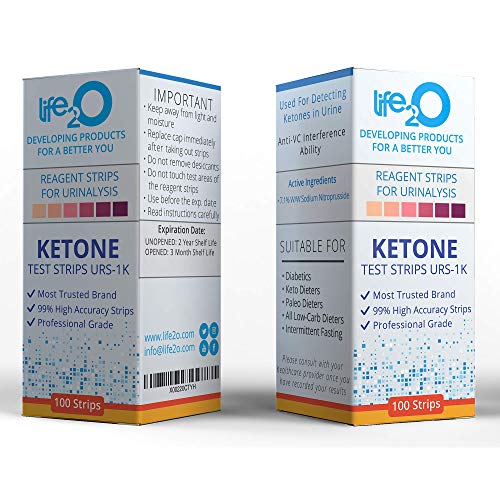 Keto Urine Test Strips 100ct, Ketone Urinalysis Testing Kit for Ketosis ...