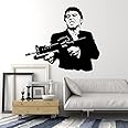 Amazon.com: Vinyl Wall Decal Gangster Mafia Shooting Man with Gun ...