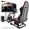 Anman Full Motion Racing Simulator Cockpit Red Seat Equipped with ...