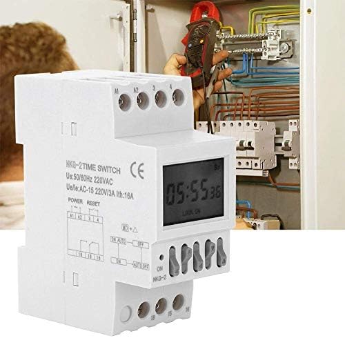 AC220V Time Control Switch，3A Guide Rail Type School Factory Ring Bell Switch Relay，Timer Switch ...