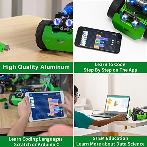 Robobloq Q-Scout STEM Projects for Kids Ages 8-12, Coding Robot, Learn Robotics, Electronics and ...