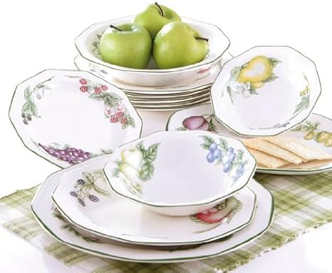 Churchill Victorian Orchard - Crockery Set, 19 Pieces: Amazon.co.uk ...