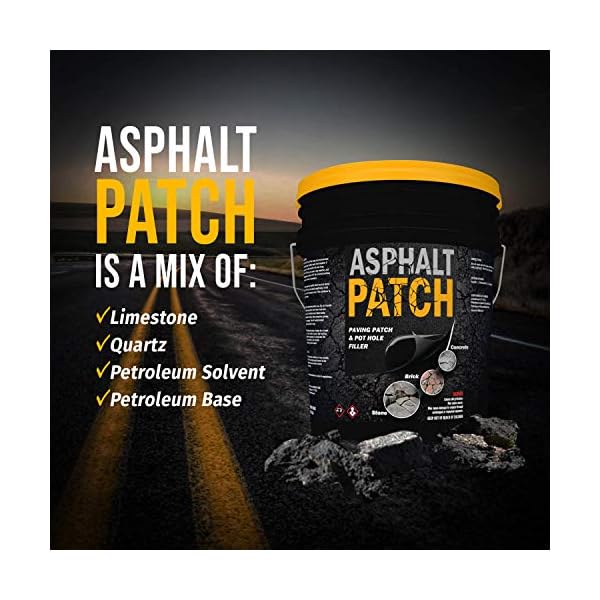 ASPHALT PATCH & POTHOLE FILLER 56 lb Pail | Pothole Repair Kit ...