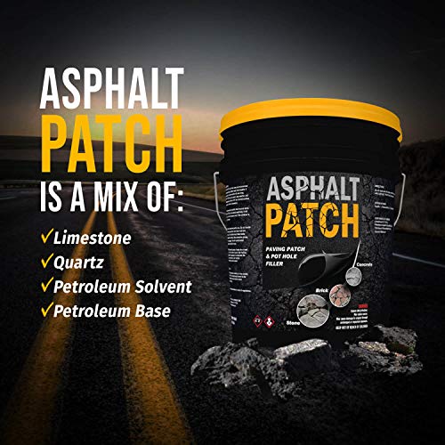 ASPHALT PATCH & POTHOLE FILLER 56 lb Pail | Pothole Repair Kit ...