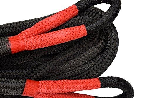 1"×30ft Kinetic Energy Rope Truck SUV Tow Rope,Recovery Rope 30000lbs ...