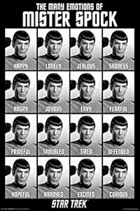 Amazon.com: Aquarius Star Trek Emotions of Spock Poster: Prints ...