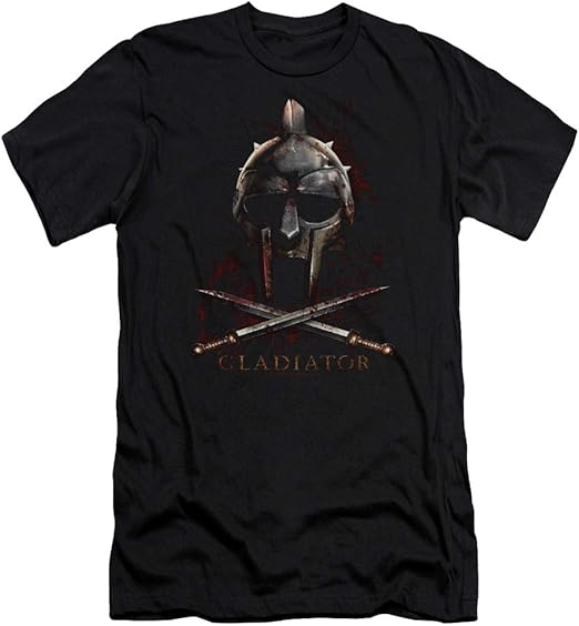 Gladiator - Mens Helmet Premium Slim Fit T-Shirt : Amazon.co.uk: Clothing