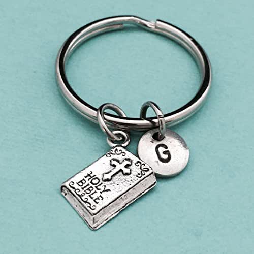 Amazon.com: Bible keychain, bible charm, religious keychain ...