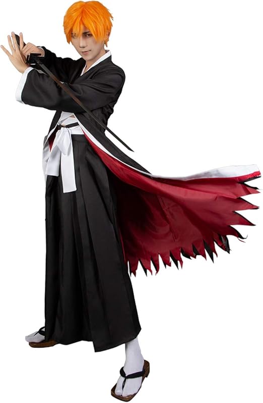 Amazon.com: CosFantasy Kurosaki Ichigo Cosplay Costume mp003090: Clothing
