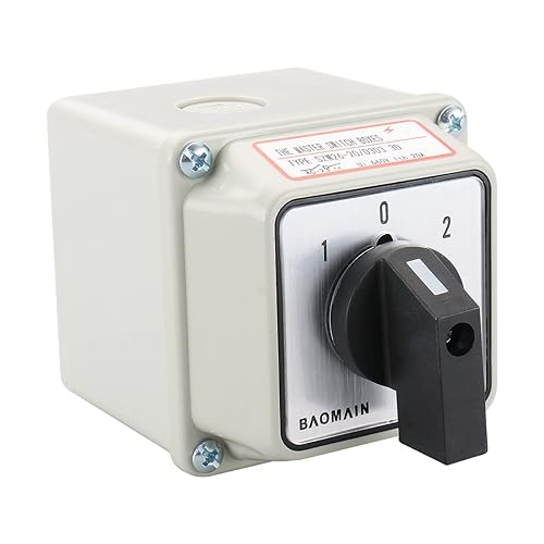 Baomain Rotary Changeover Switch SZW26-20/D303.3D with Master Switch ...