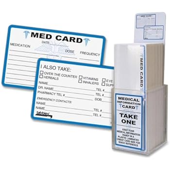 Amazon.com: In Case of Emergency (ICE Card Medical ID Card) Emergency ...