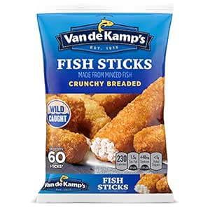 Van de Kamp's Fish Sticks, Made With 100% Real Fish, Frozen, 33.6 oz ...