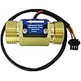 DIGITEN G1" Male Thread Brass Water Flow Sensor, Hall Effect Sensor ...