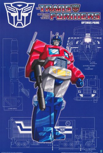Buy Transformers 20x27 Optimus Prime Blueprint Movie 2002 Animated ...