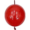 Amazon.com: IN-JOOYAA 6 Inch Dark Red Latex Link Balloon 100 Pcs Quick ...