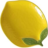 Amazon.com: Whaline 4Pcs Lemon Coffee Spoon Rest Summer Ceramic ...