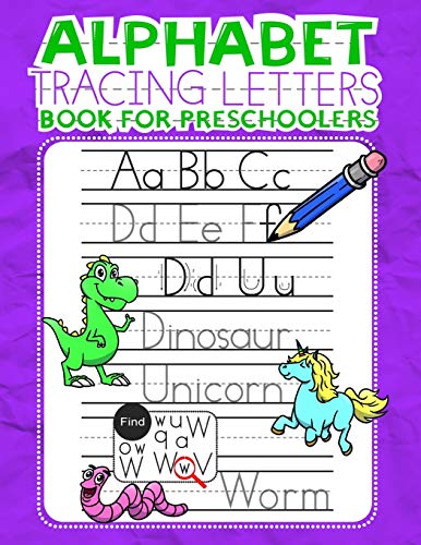Alphabet Tracing Letters Book for Preschoolers: Handwriting Practice ...