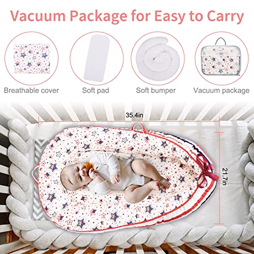 Baby Lounger Baby Nest Sleeper Baby Lounger for Newborn Portable ...