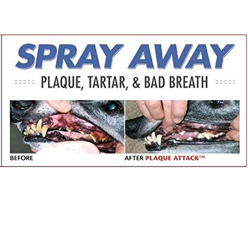 Plaque Attack Spray Dog Cat Bad Breath Teeth up to 6 Month Supply As ...