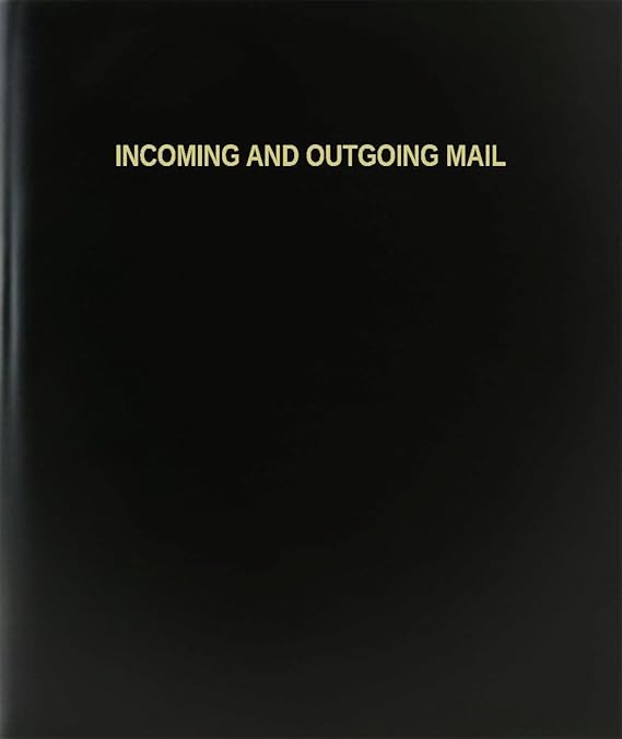 BookFactory® Incoming And Outgoing Mail Log Book / Journal / Logbook ...