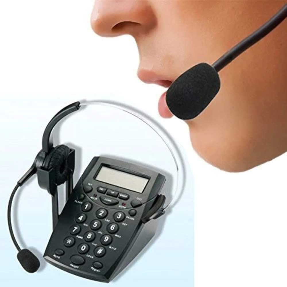 Call Center Telephone with Headset,Callany Corded Phone with Hands Free ...