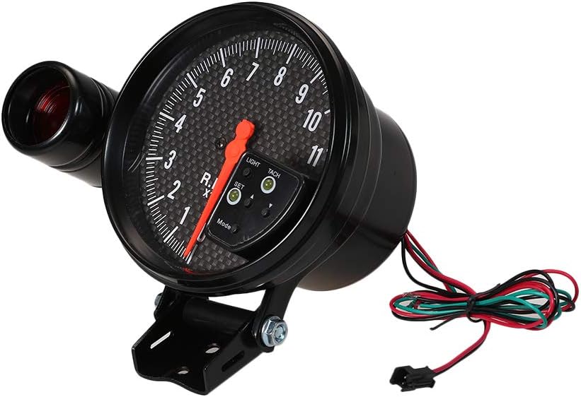 Amazon.com: Tickas 5 inch Tachometer,5 Inch Diameter Tachometer Carbon ...