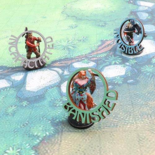 Dungeon & Dragons Condition Markers DND Status Rings for Miniatures ...