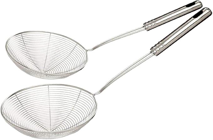 ECOPAL - Stainless Steel Frying Strainer DEEP Fry/MESH Strainer/JHARA ...