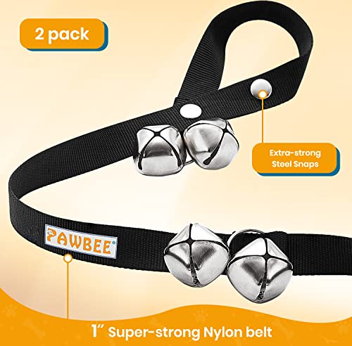 PAWBEE Dog Bell for Door Potty Training - Set of 2 Adjustable Dog ...