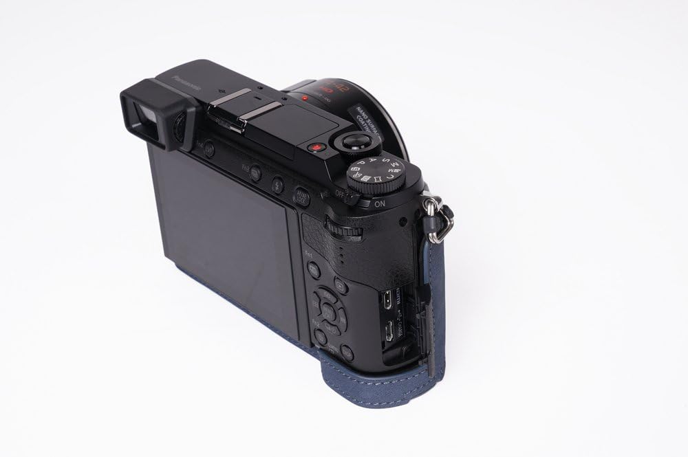 GX85 Case, Zakao Handmade Genuine Real Leather Half Camera Case Bag ...