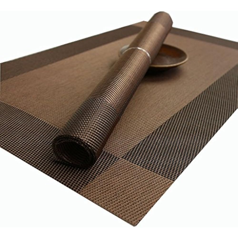 Homoda Vinyl Placemats Heat Resistant Dining Table Mats Non slip homoda-vinyl-placemats-heat-resistant-dining-table-mats-non-slip