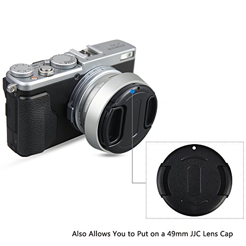 Lens Hood Set JJC Lens Shade for Fuji Fujifilm X100V X100F X100S X100T X100 X70 Replaces ...