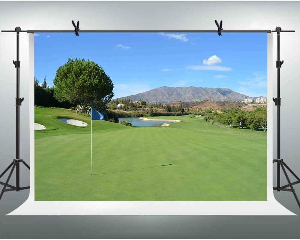 Amazon.com : FHZON 7x5ft Golf Course Backgrounds for Photography Blue ...
