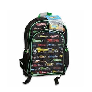 Amazon.com: Hot Wheels 15" backpack with toy car: Sports & Outdoors
