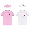 Amazon.com: 2 Sets Doctor Costume Doctor Coat Scrubs Doctor Dress Up ...