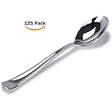 Amazon.com: Silver Plastic Forks Premium Quality Disposable Silverware ...