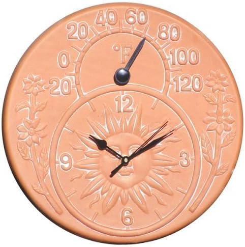 Amazon.com: Homevisions Terra Cotta Clock: Clothing