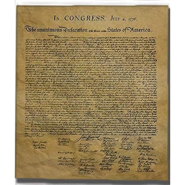Declaration Of Independence Typed