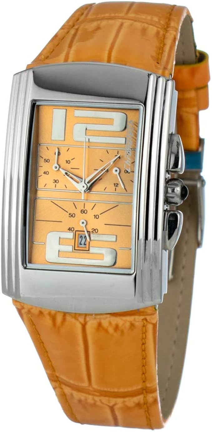 Chronotech Womens Analogue Quartz Watch with Leather Strap CT7018B-07 ...