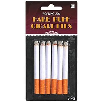 Amazon.com: 2PCS Funny Fake Cigarettes Fags Smoke Effect Lit End Joke ...