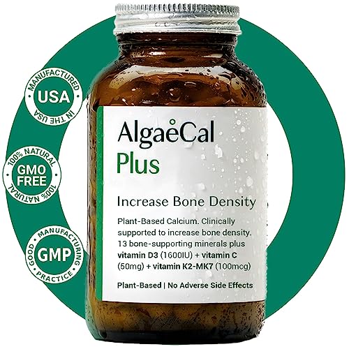 ALGAECAL Plus - Organic Red Algae Calcium Supplement, Vitamin K2 MK7 ...