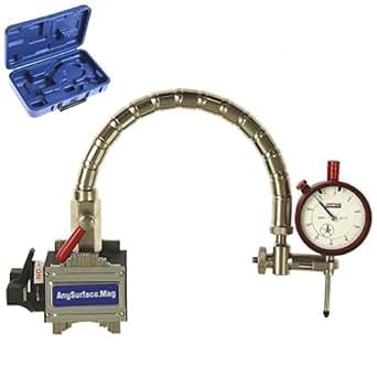 Anytime Tools Dial Indicator 1"/0.001" Flexible Arm Uneven Surface ...