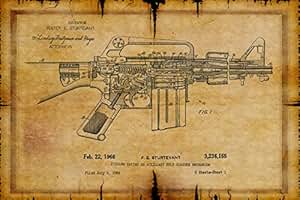 Amazon.com : AR-15 Assault Rifle Patent Poster AR-15 Poster Gun Poster ...