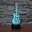 Amazon.com: 3D Music Electric Bass Guitar Night Light Lamp USB Touch ...