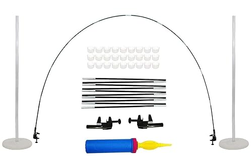 LANGXUN 12ft Table Balloon Arch Kit and 2 Sets 50-inch High DIY Balloon ...