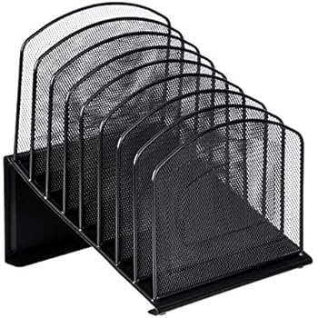 Amazon.com : Ultimate Office 8 Section High Capacity Black Wire Mesh ...