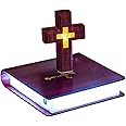 KIYOMING Levitating Cross Lamp Floating Bible Night Light Colorful ...